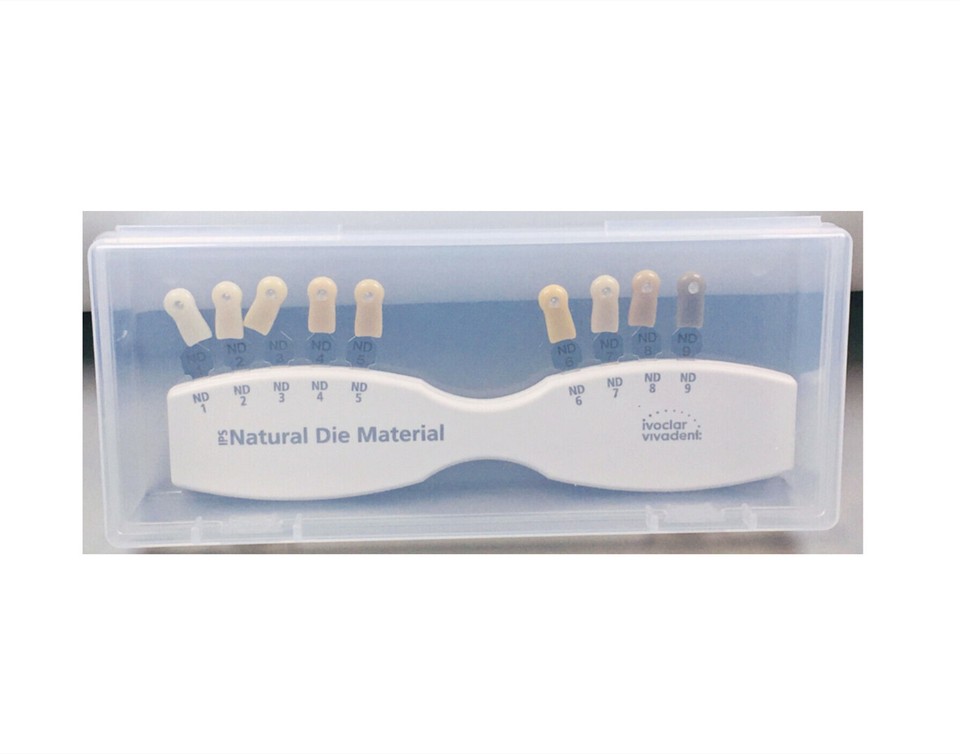 1Set Dental IPS Natural Die Material Shade Guide Ivoclar Vivadent ND1-9 ...