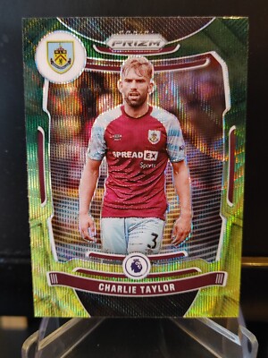 Charlie Taylor 2021-22 Panini Prizm Premier League Green Yellow Prizm ...