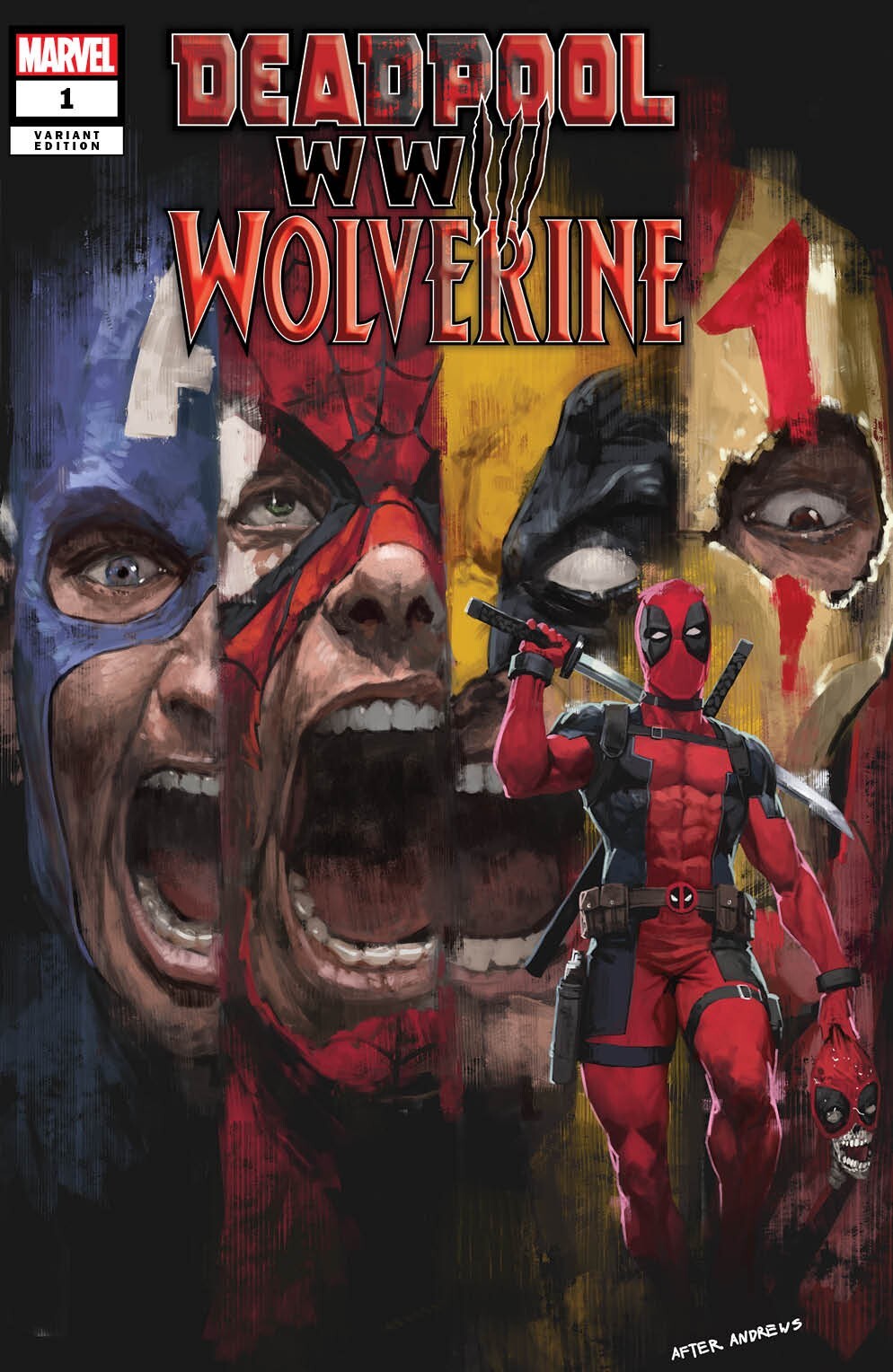DEADPOOL & WOLVERINE WWIII #1 SKAN KILLS MARVEL UNIVERSE HOMAGE VARIANT ...