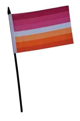Lesbian Sunset Pride Small Hand Flag (6" x 4") | eBay