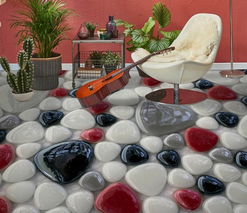 3D White Stone 22502NA Floor WallPaper Murals Wall Print 5D AJ ...