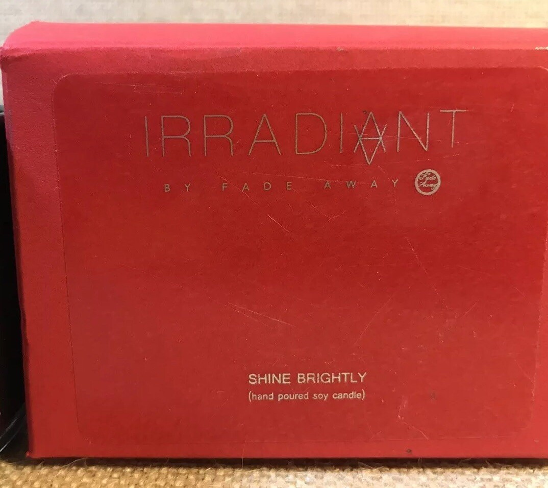 Irradiant By Fade Away Soy Candle Shine Brightly Zeal Hand Poured Red ...