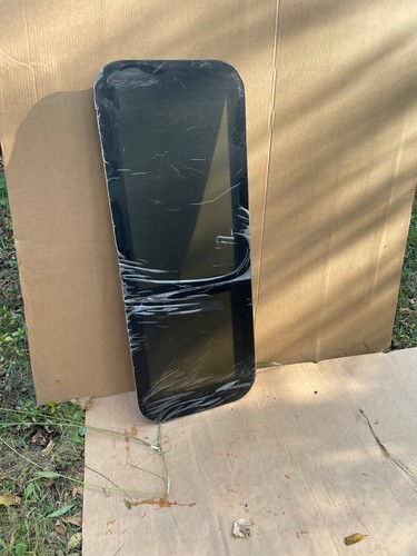 RV Trailer Window, 18"X48", No Ring, W/Screen, Frameless Window, Crank ...