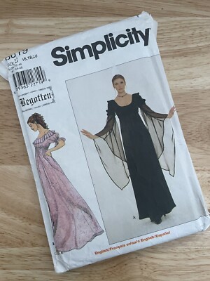 Simplicity 8619 Vintage Sewing Pattern Begotten Gothic Regency Vampire ...
