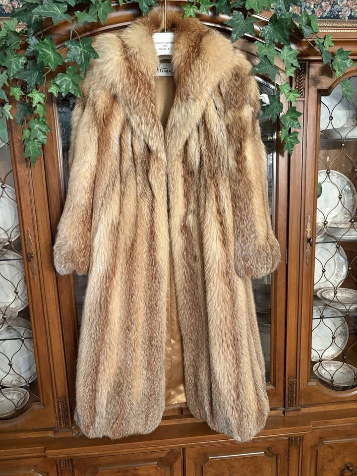 Golden Red Fox Fur Coat | eBay