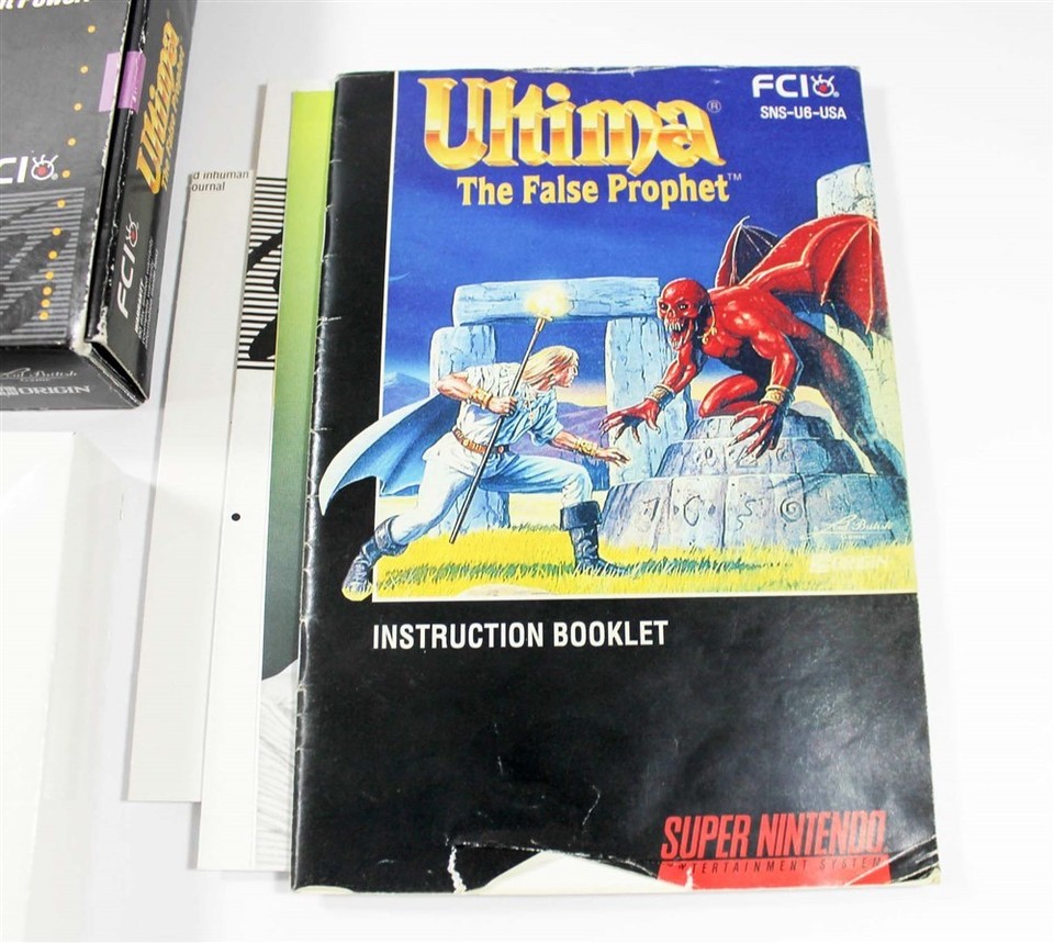 Ultima The False Prophet - SNES Complete Super Nintendo Game CIB ...