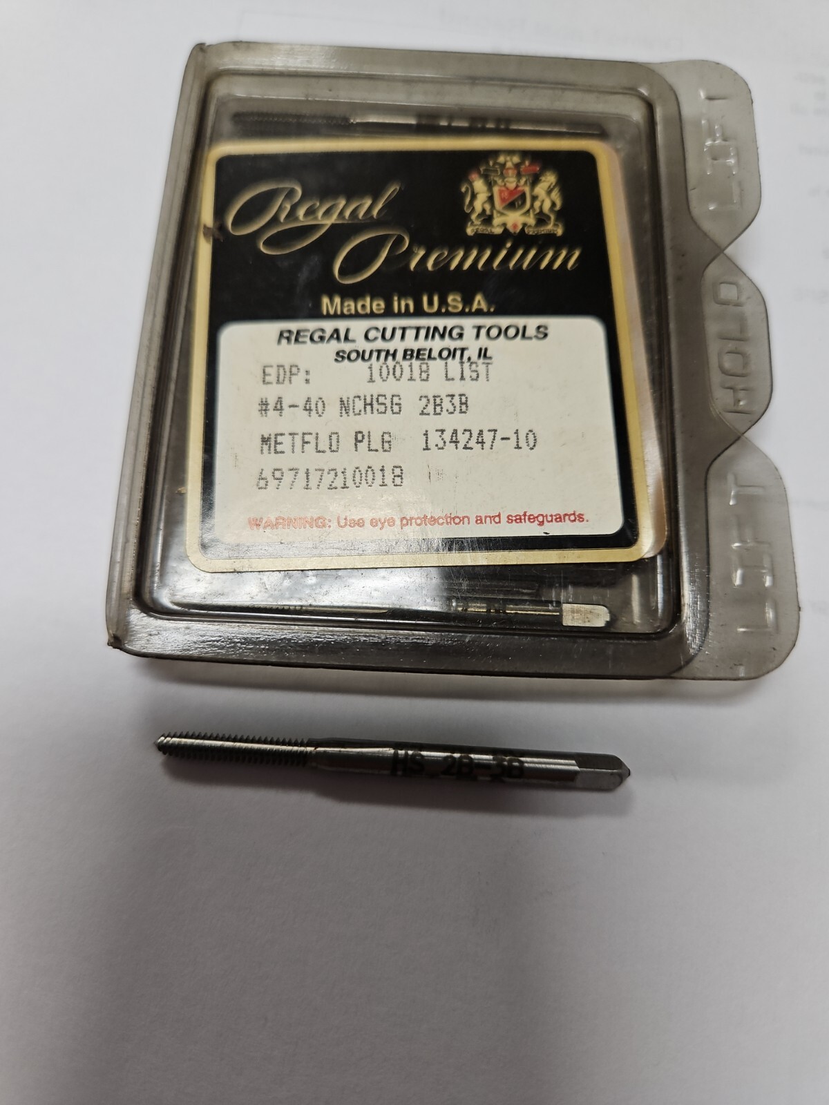 #4-40 UNC Thread Forming Plug Tap Roll Tap HSS Bright Regal Premium ...