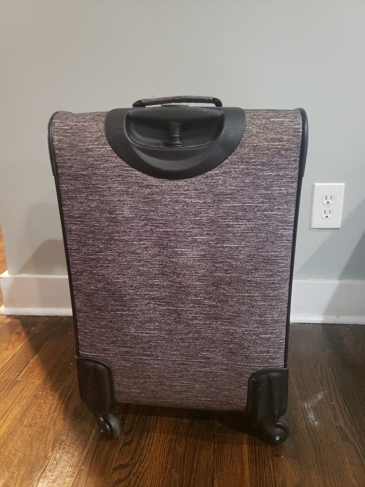 VICTORIA'S SECRET PINK Grey ROLL SUITCASE Travel ZIP up | eBay