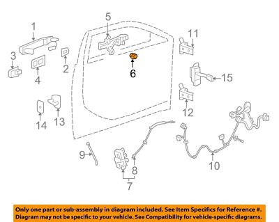 GM OEM 04-17 Acadia Limited Front Door Lock Hardware-Lock Cylinder ...