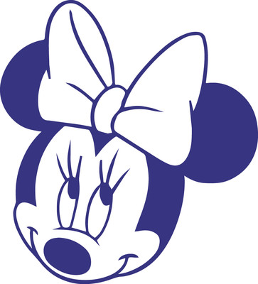 Window Wall Vehicle Display Minnie Mouse Contour Cut Decal vinyl ...