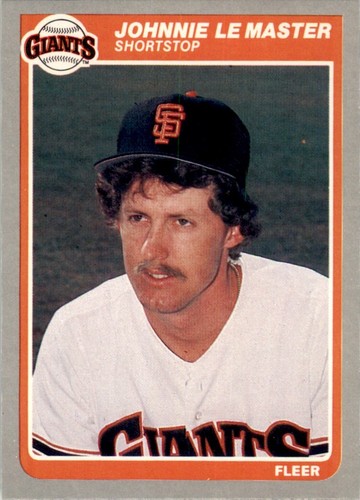 1985 Fleer Johnnie LeMaster . San Francisco Giants #614 | eBay