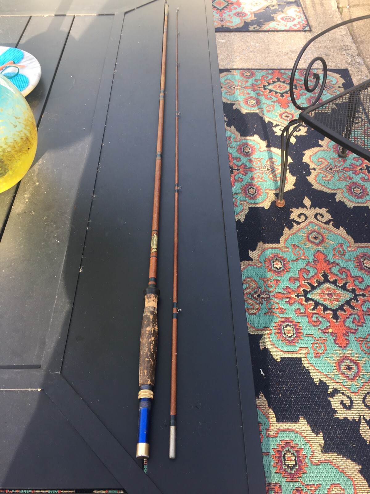Fishing Vintage Conolon Live Fiber Fly Fishing Rod Atlas 6101 8’ 6 ...