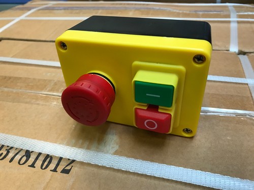 Genuine KEDU Lathe NVR (No Volt Release) Safety Switch & E. Stop 220 ...