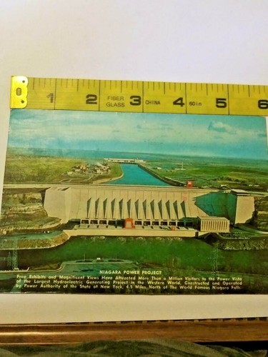 Niagara Power Project, St. Lawrence Power Dam, New York, Postcard ...