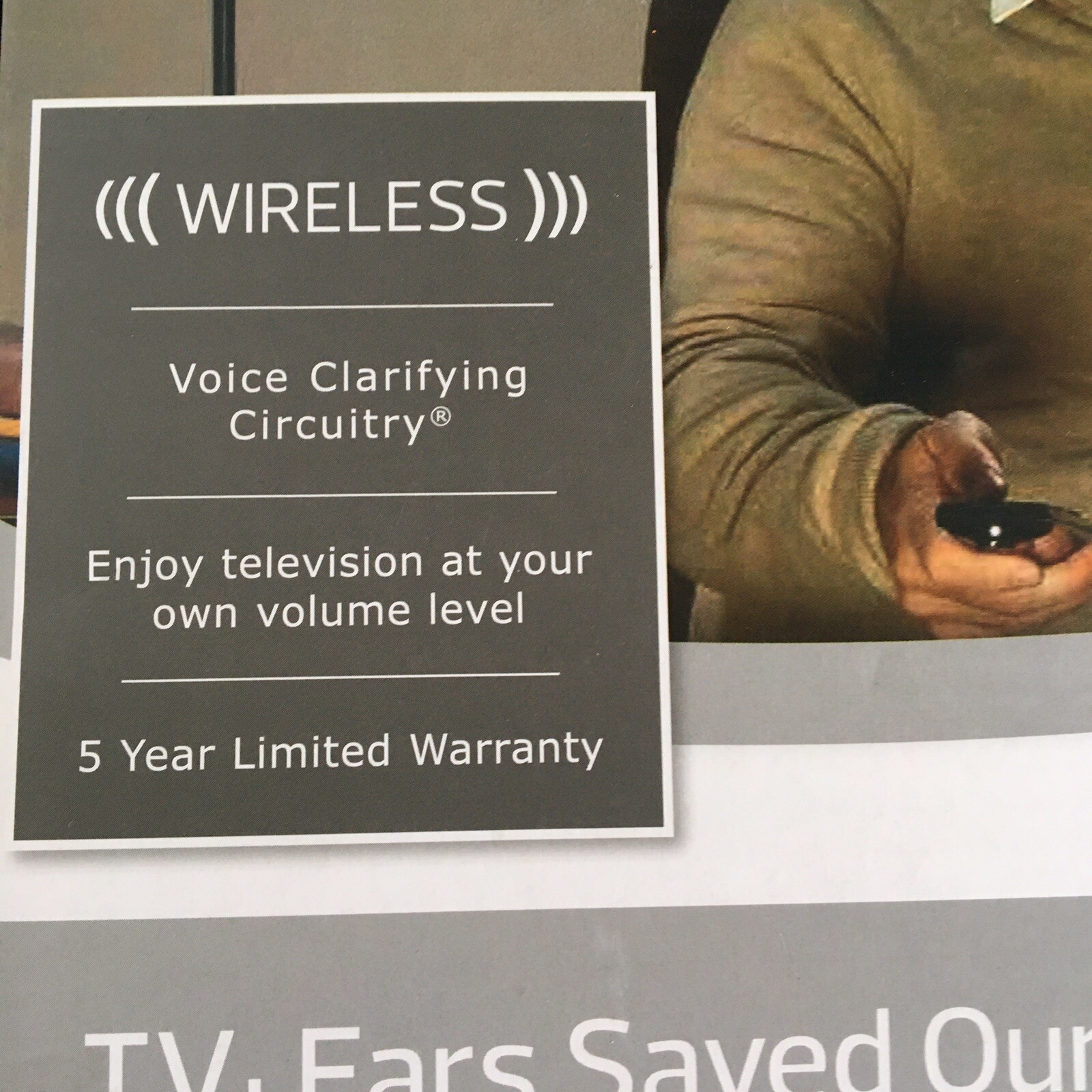 TV Ears Wireless Voice Clarifying TV Listening System 5.0 11741 | eBay