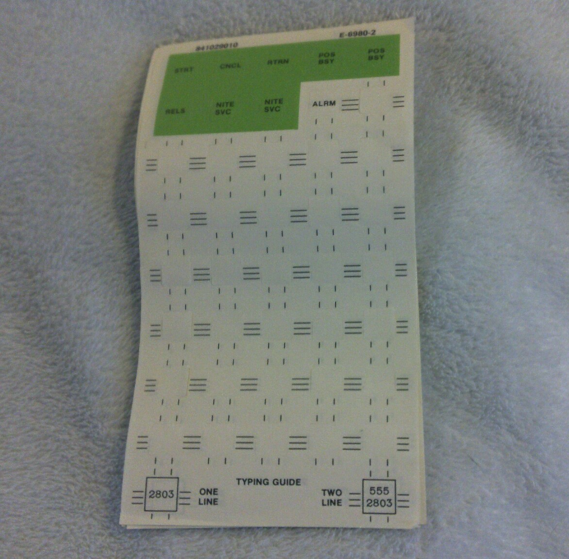 Telephone Number Cards 5 Sheets New | eBay