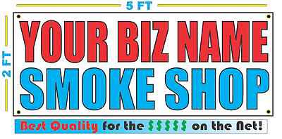 CUSTOM NAME SMOKE SHOP Banner Sign NEW Larger Size Best Quality for the ...