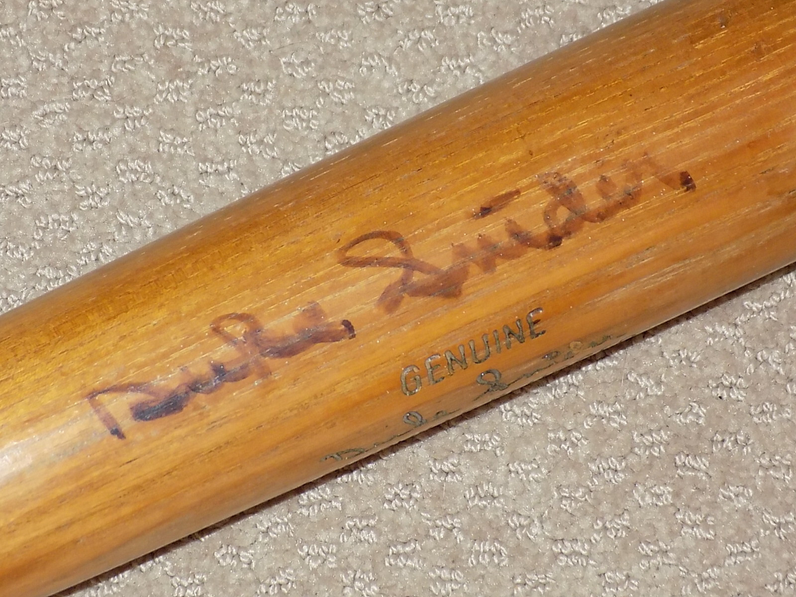 Duke Snider H&B Signed Game Bat Dodgers Mets HOF PSA JSA Casey Stengel ...