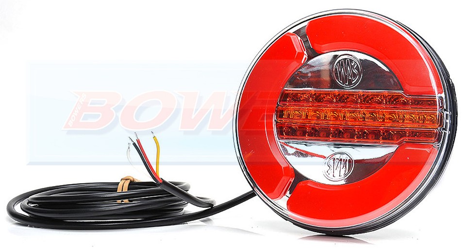 LED REAR ROUND HAMBURGER LAMP LIGHT PROGRESSIVE INDICATOR FLAT BED ...