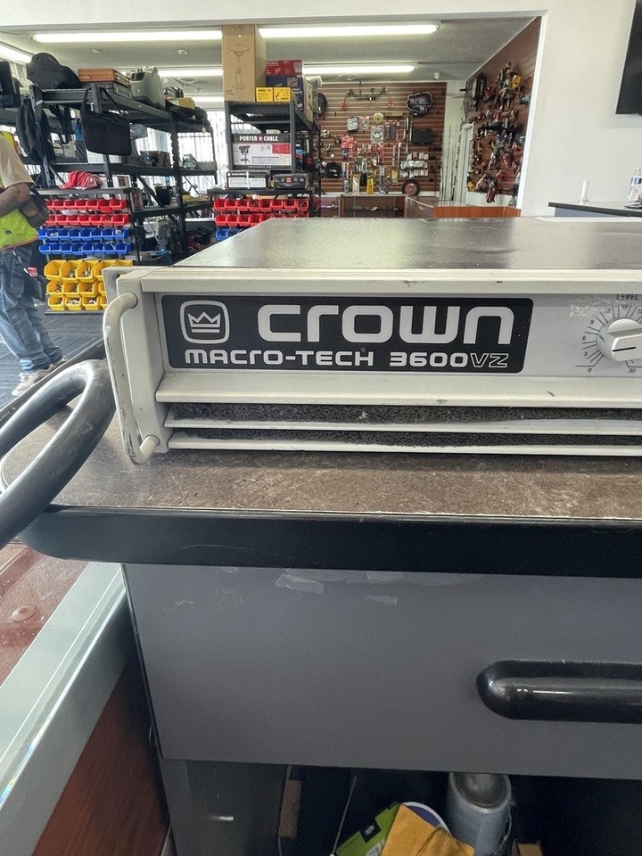 Crown Macro-Tech 3600VZ 2-Channel Power Amplifier (TESTED WORKS ...