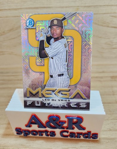 2025 Bowman Mega Futures Leo De Vries Case Hit SP Padres Mojo Refractor ...