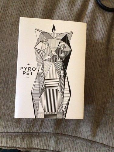 KISA Pyro Pet Candle with Skeleton Reveal Black Kitty Cat Halloween NIB ...