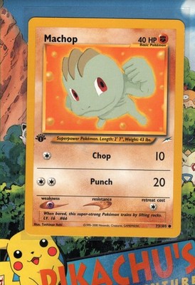 Pokémon TCG Machop 73/105 Neo Destiny 1st Edition Non Holo NM | eBay
