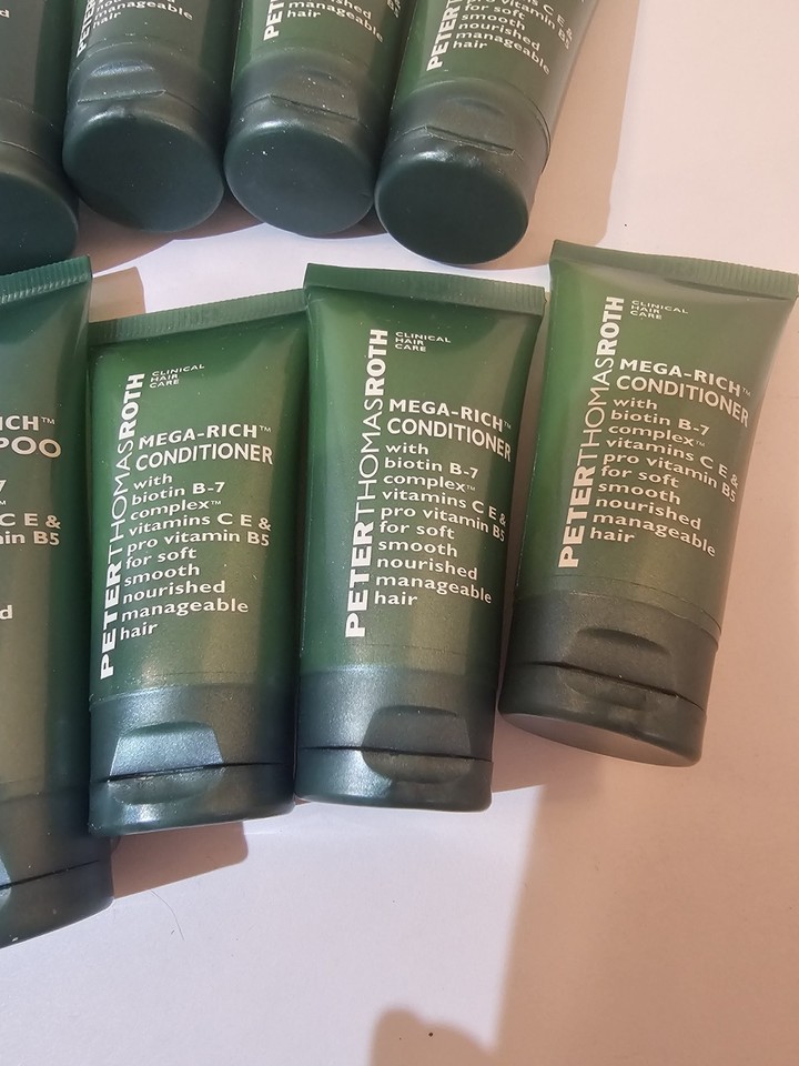 Peter Thomas Roth Travel 6 Mega Rich Shampoo 1 fl oz & 6 Conditioner 0. ...