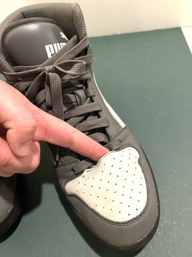 Puma Men's Gray High Top Sneakers 10.5 (with flaw) | eBay