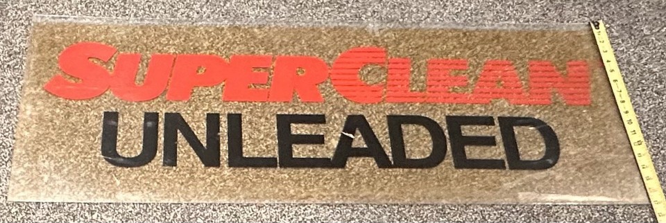 Phillips 66 Gas Station Plexiglass Fuel Sign 17"x43" SUPERCLEAN ...