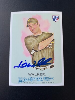 Neil Walker Signed 2010 Topps Allen & Ginter's Card Pittsburgh Pirates ...