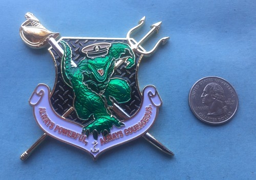 US NAVY CHALLENGE COIN AMPHIBIOUS SQUADRON 3 (COMPHIBRON-3) CHIEFS MESS ...