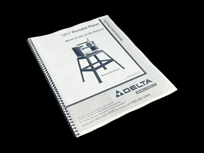 Delta 22-560 22-565 Instruction 12 1/2" Portable Planer Manual User ...