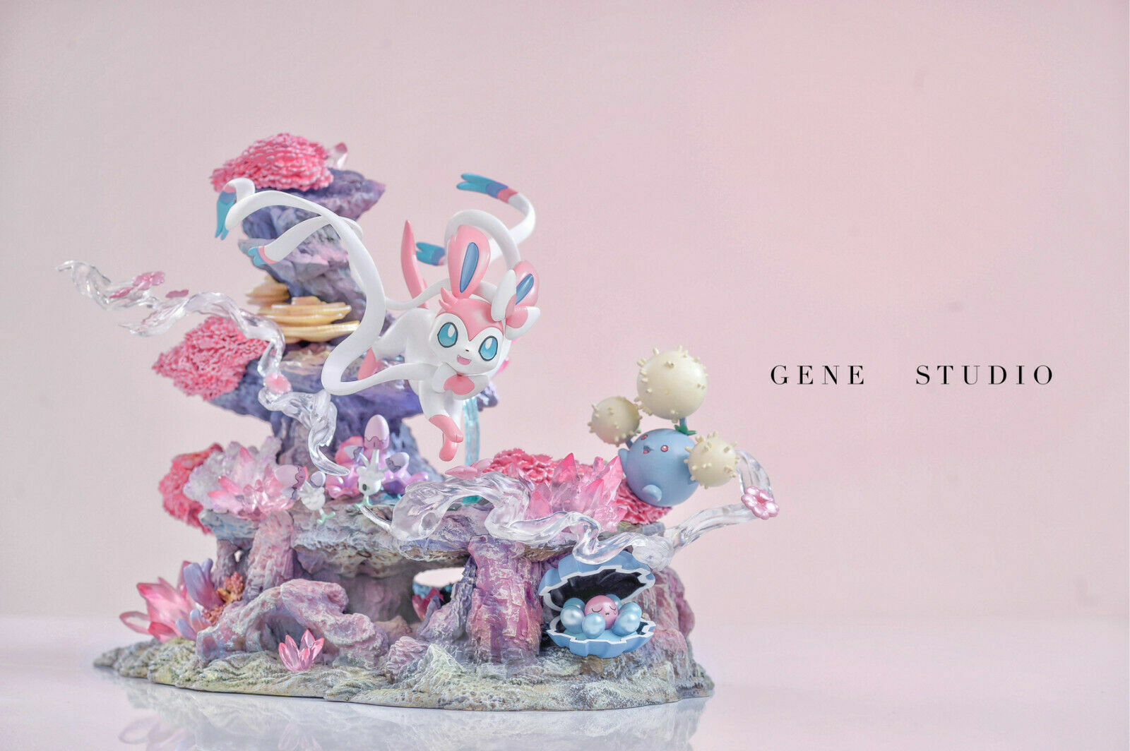 Sylveon Resin Statue GENE Studio Model GK Pokémon Faery Eevee 25CM GK ...