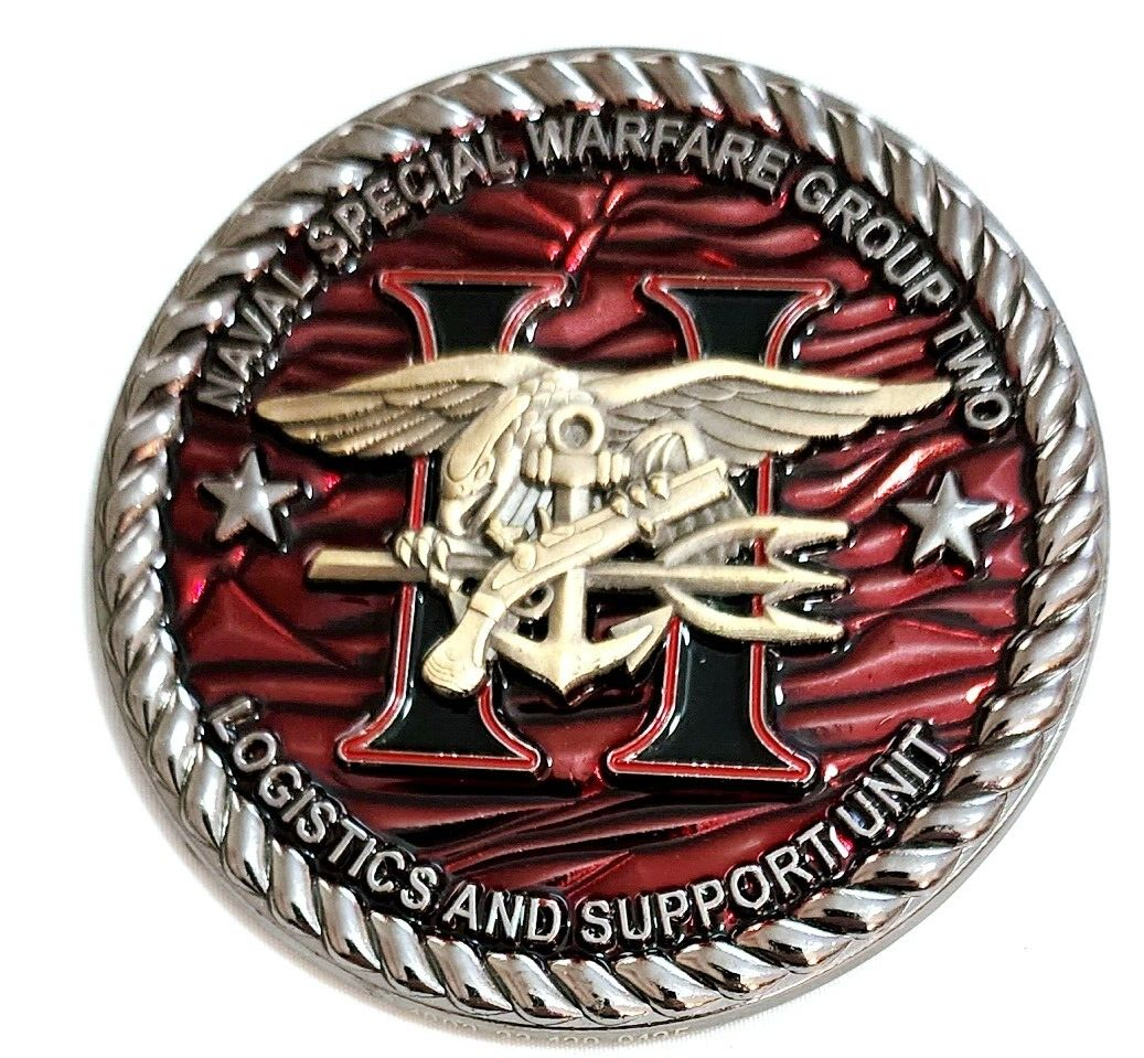 Awesome 2.5" Navy USN Chiefs Mess CPO Challenge Coin LOGSU NSWG-2 | eBay