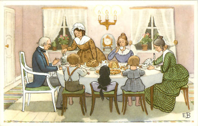 Elsa Beskow Kotr NR 1 Ur Tant Brun Gron Tant Gredelin Cat & Dog Eat at ...