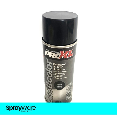 PRO XL Pro Plasticolor Bumper & Trim Paint Coating DARK GREY Aerosol ...