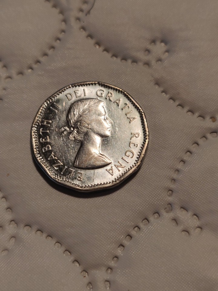 1953 Canadian Nickel, No Shoulder Fold ; MULE , 5 Cent piece | eBay
