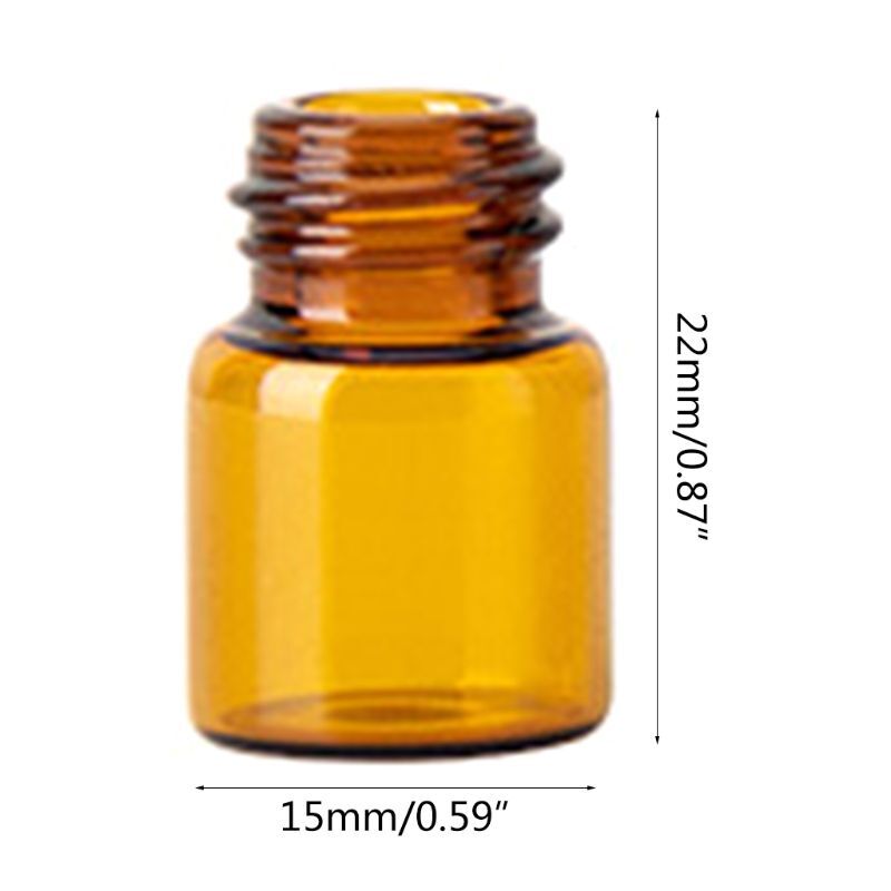 Mini Empty Glass Rolling Bottle Liquid Container Refi | eBay