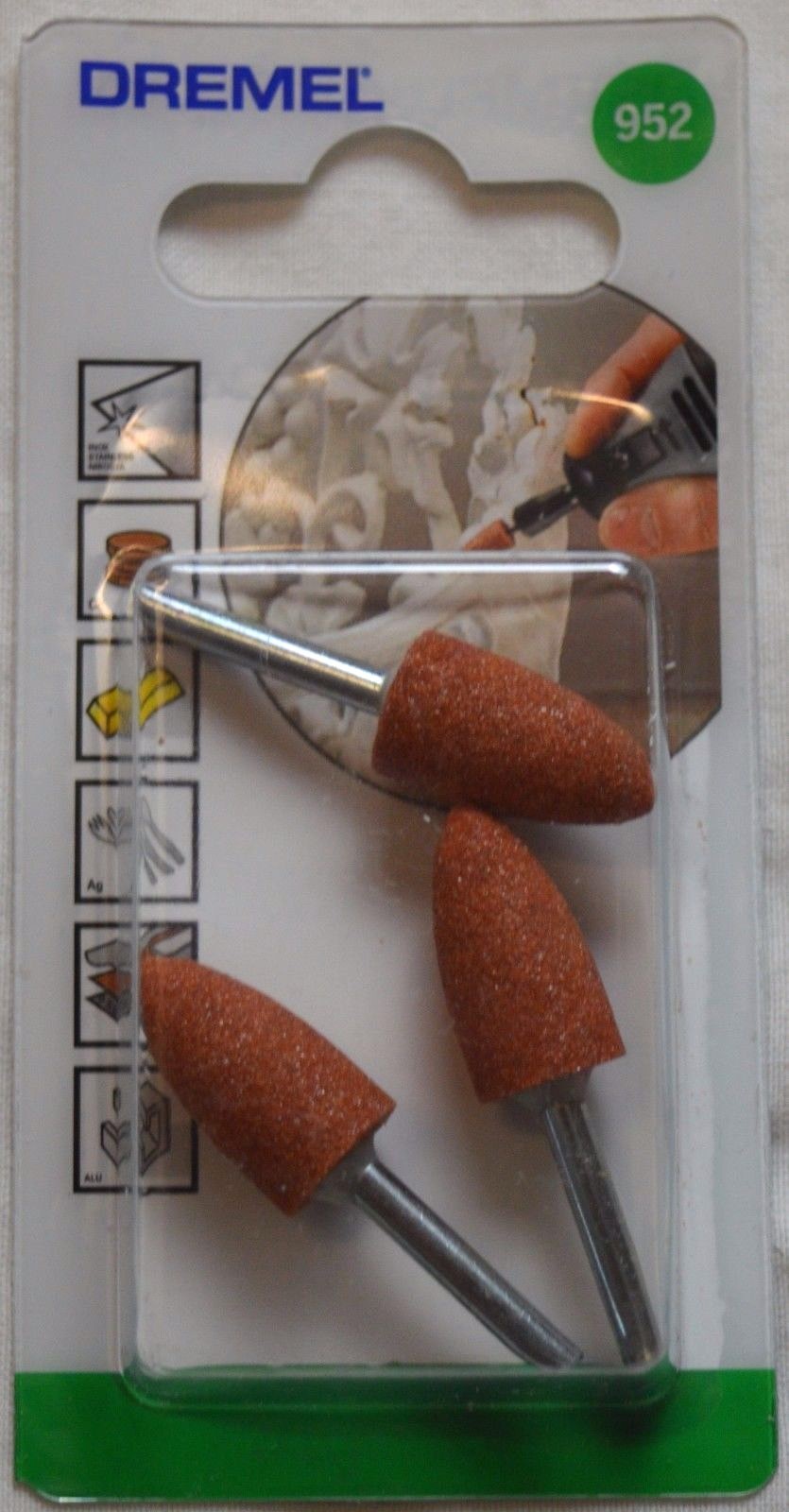 Dremel 952 Aluminium Oxide Grinding Stone 9.5mm Hobby Multi Tool Rotary ...