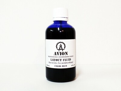 Engineers Layout Fluid Marking Dye for steel Blue 4 Oz Brush in Cap ...