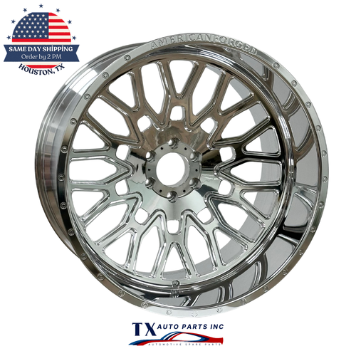1pc 24x14" American Forged Wheel Rim 6x135 Super Polished -76mm fits ...