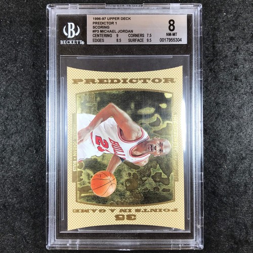 1996-97 Upper Deck MICHAEL JORDAN Predictors 1 Scoring Die-Cut #P3 BGS ...