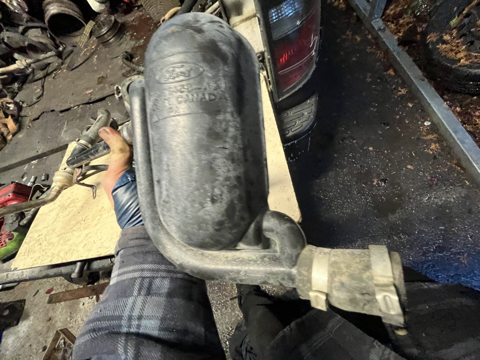 87-96 FORD F150 5.0 SMOG PUMP AIR INJECTION VALVE PIPE SOLENOID ...