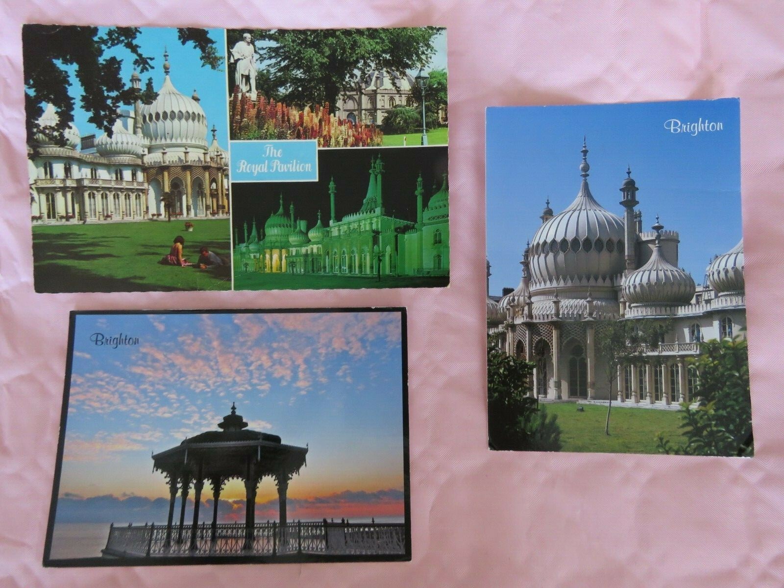 3 Vintage 1990s-2000s Brighton Pavilion & Bandstand Large Real Photo ...