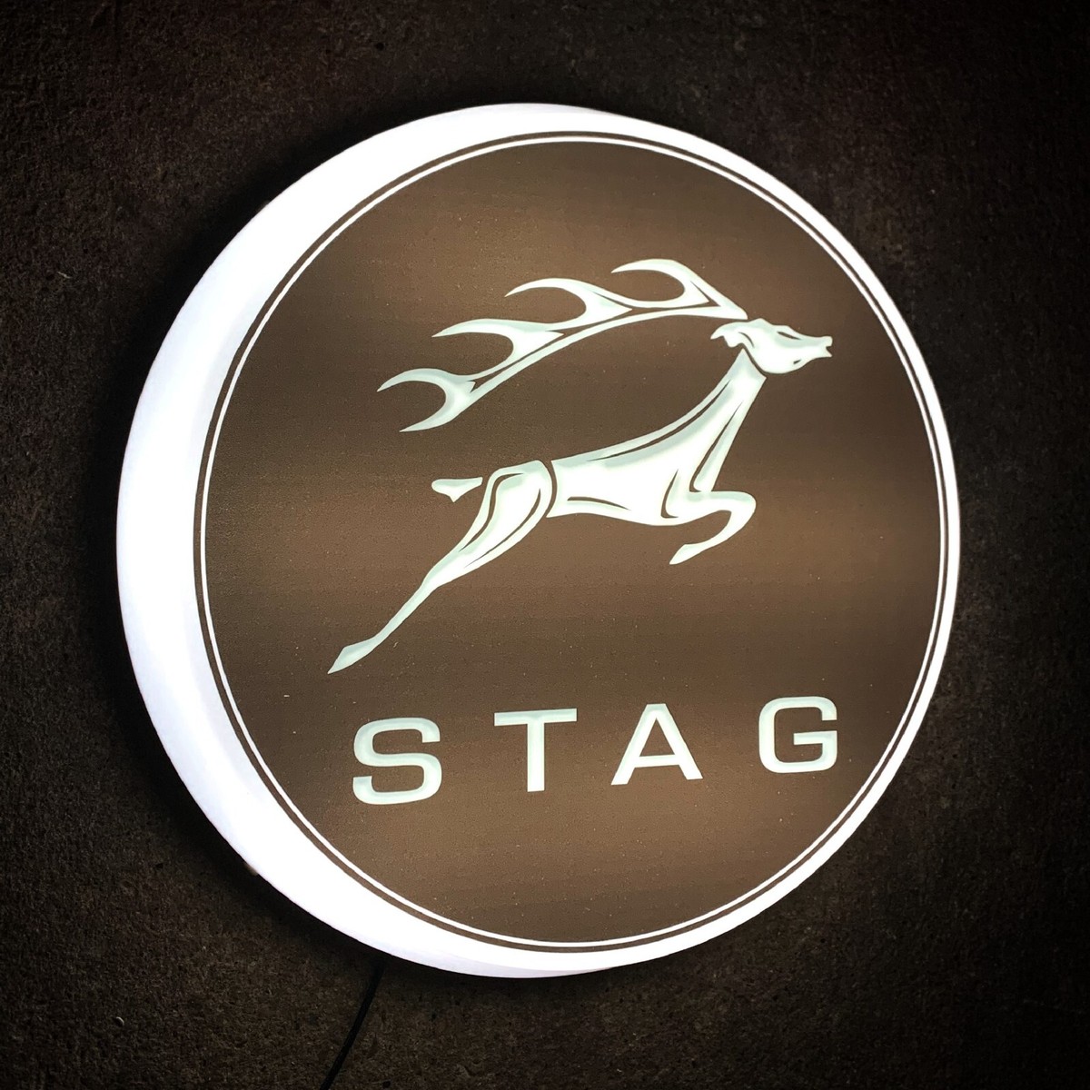 Stag Car Logo Triumph Stag Text Logo St Chris Car Badge + Fixings