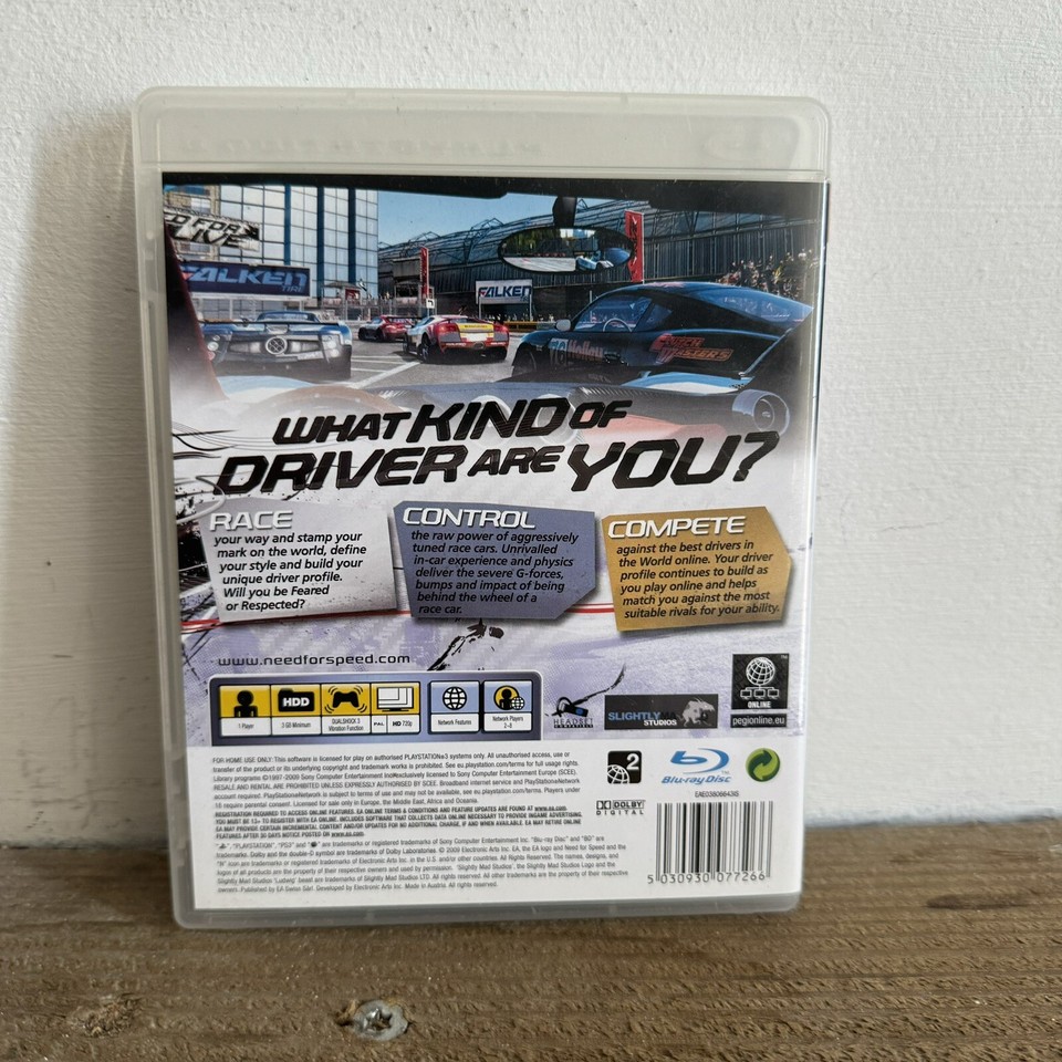 Need For Speed: Shift (Playstation 3) PS3 Game Complete With Manual ...