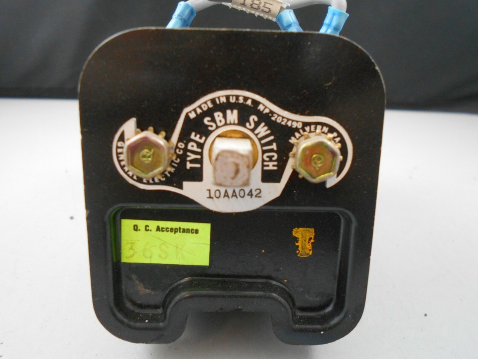 General Electric GE Type SBM Speed Control Switch 10AA042 Rotary Switch ...