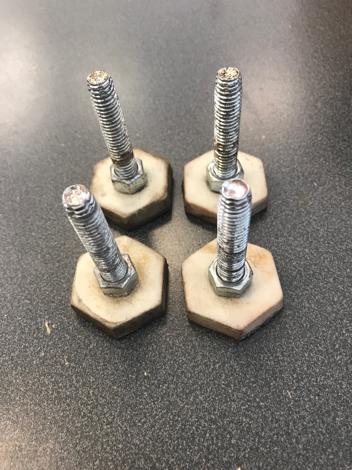 WHIRLPOOL WASHER LEVELING LEGS OEM P/N 389102 WPW10001130 W10001130 ...