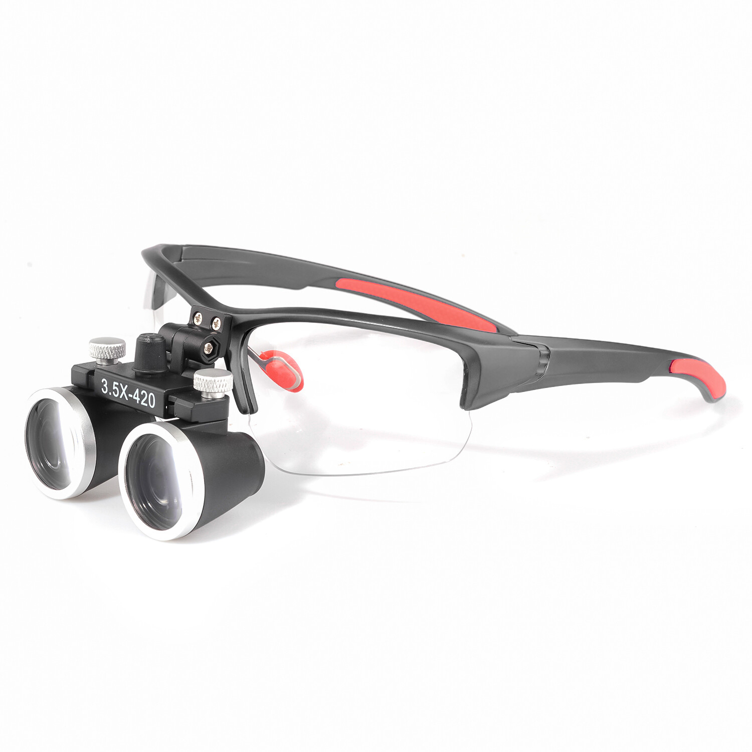 3.5X420mm Dental Binocular Loupes Flexible Headband Surgery Magnifying ...